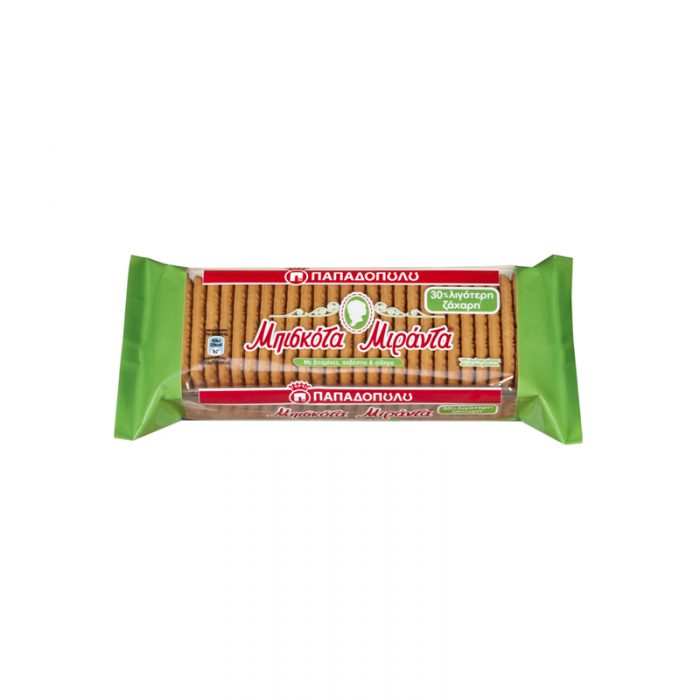 Miranda Biscuits with 30% Less Sugar 250gr : Loumidis Foods