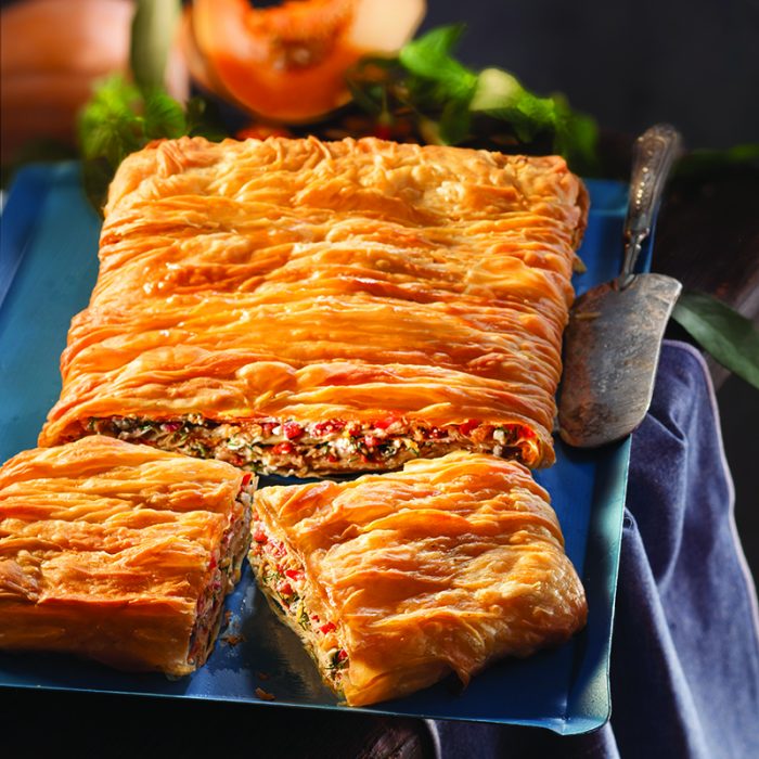 Traditional Mediterranean Pie with Tomato 6 Pcs : Loumidis Foods